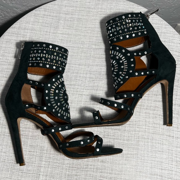 Cape Robbin | Shoes | Cape Robbin Green Rhinestone Gladiator Heels ...